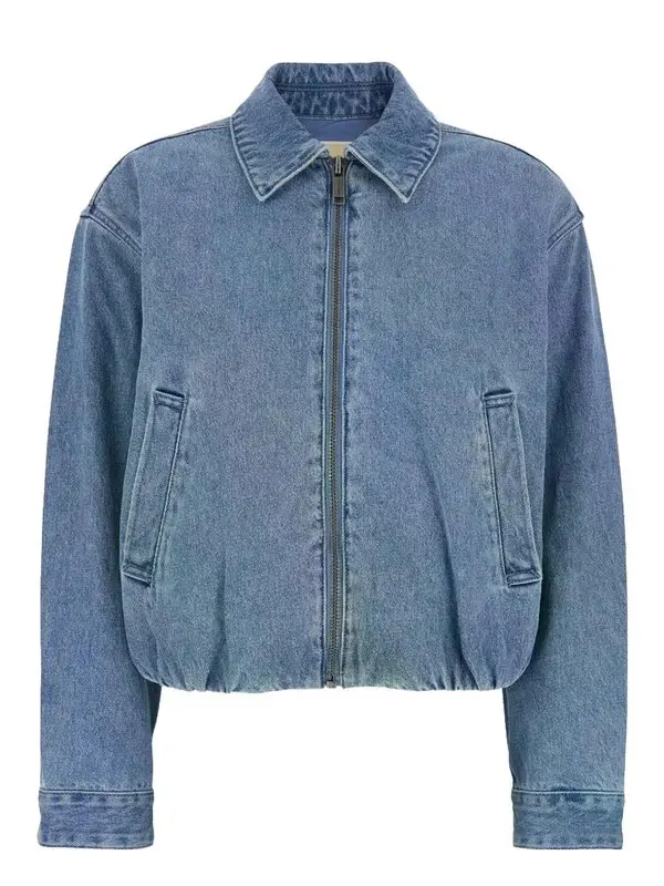 Michael Kors Zip-up Denim Jacket - Blue
