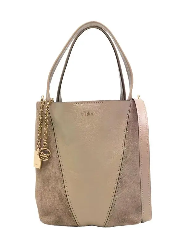 Chloé Small Grained Leather Tote Bag - Neutrals