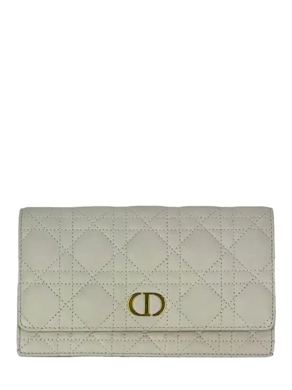 Dior Caro Cannage Clutch Bag - Neutrals