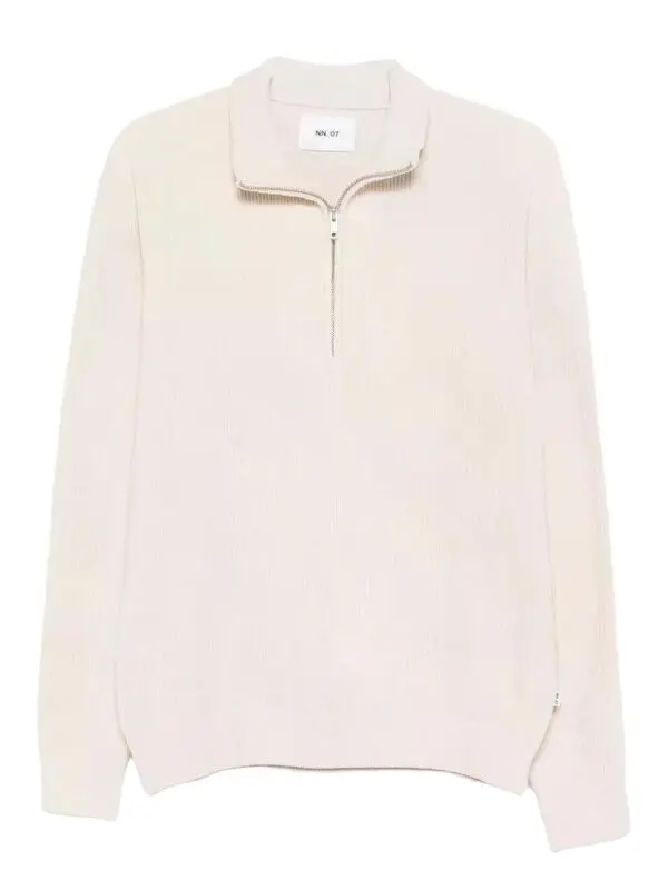 Nn07 Danny 6429 Half-zip Sweater - Neutrals