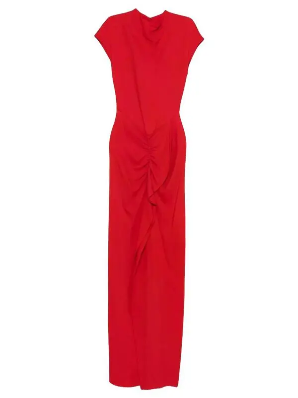 Tove Beth Draped Maxi Dress - Red