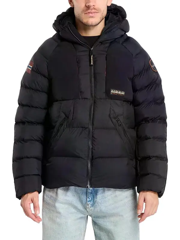 NAPAPIJRI Hooded Padded Zipped Jacket - Black