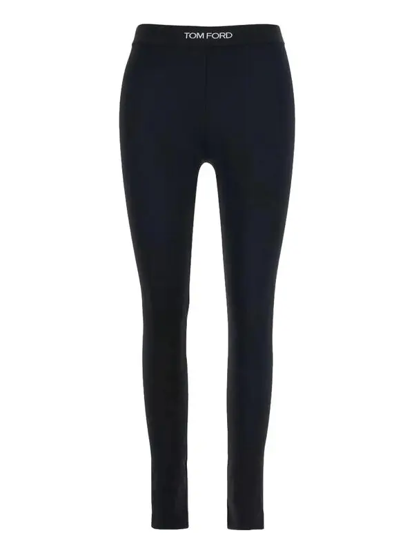 TOM FORD Logo-waistband Leggings - Black