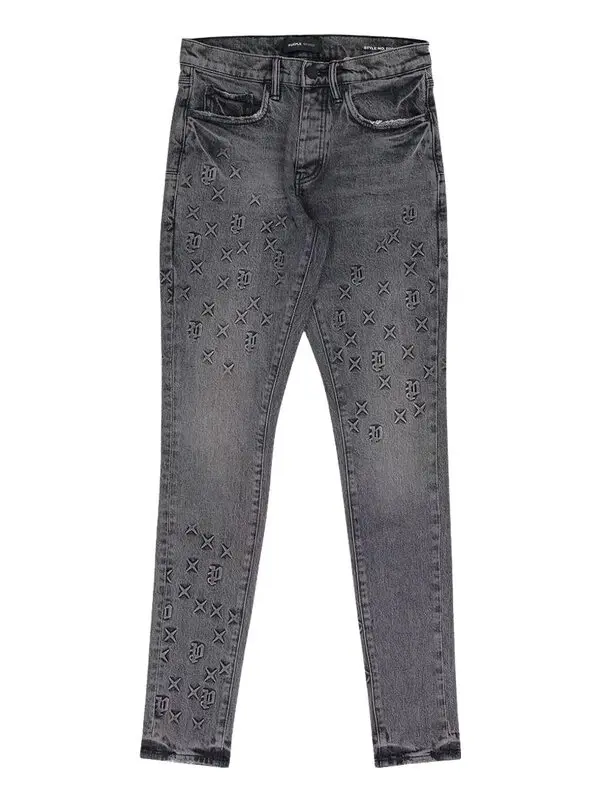 PURPLE BRAND Embossed P001 Jeans - Grey
