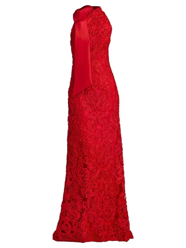 Tadashi Shoji Bow-detail Maxi Dress - Red