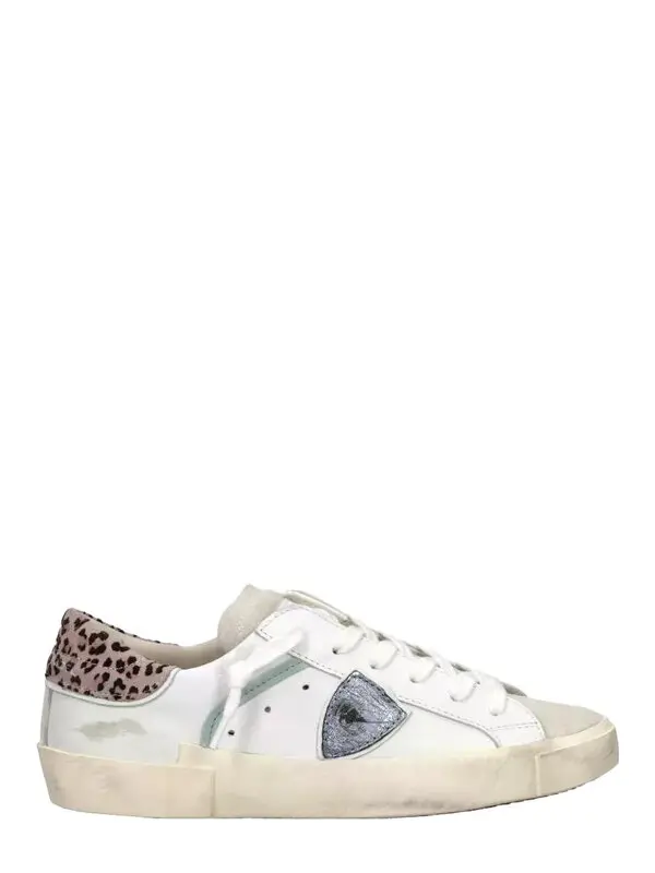 Philippe Model Animal-print Patch Sneakers - White
