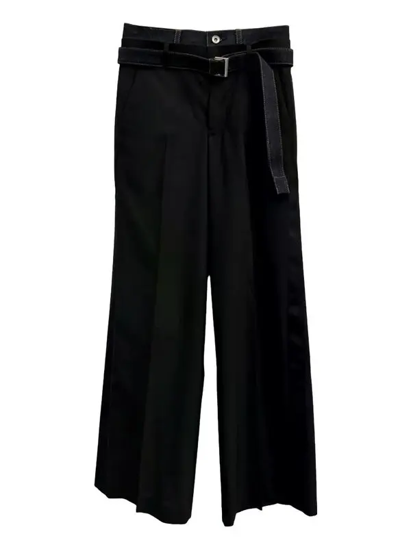 Sacai Belted Jeans - Black