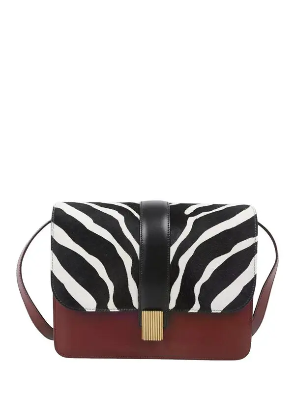 Khaite Blake Zebra-pattern Shoulder Bag - Red