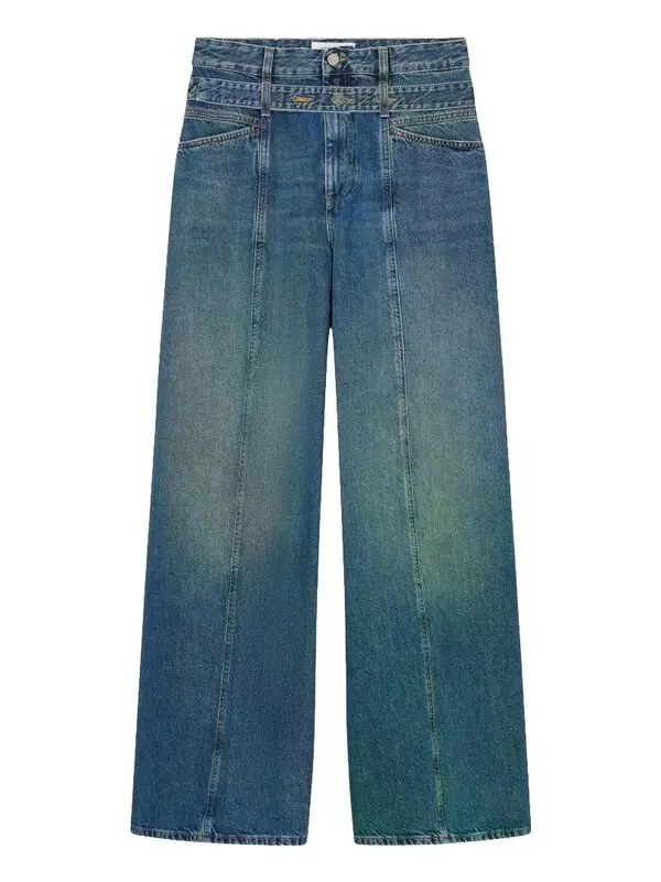 Closed Panelled Wide-leg Jeans - Blue