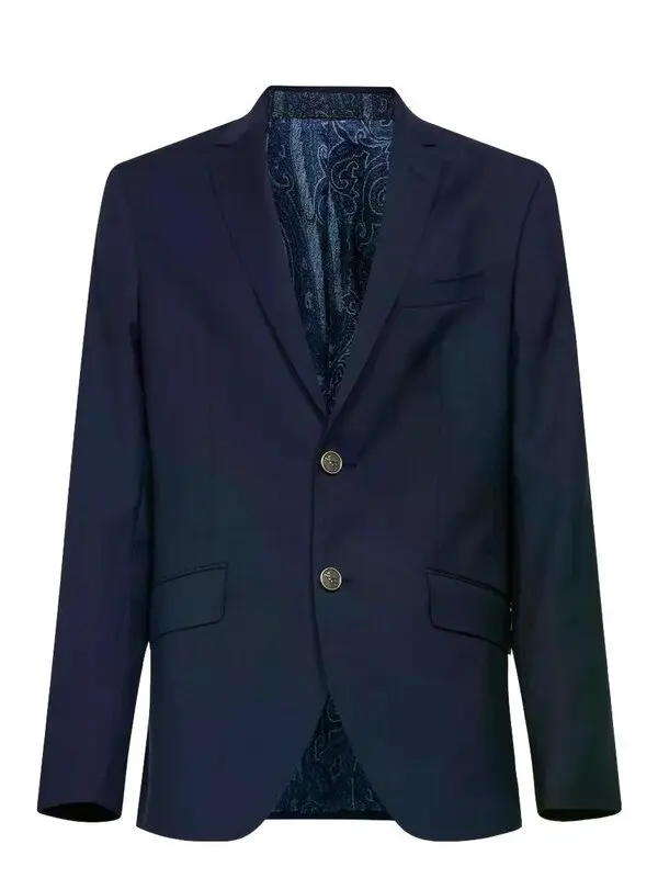 Etro Single-breasted Blazer - Blue