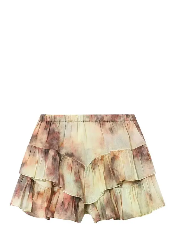 MARANT ETOILE Jocadia Ruffled Shorts - Neutrals