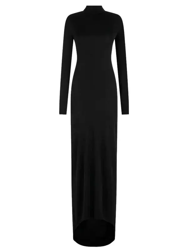 TOM FORD Long-sleeved High-neck Maxi Dress - Black