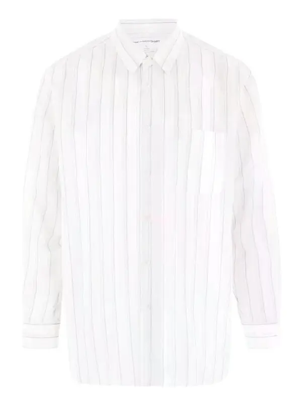 Comme Des Garçons Striped Shirt - White