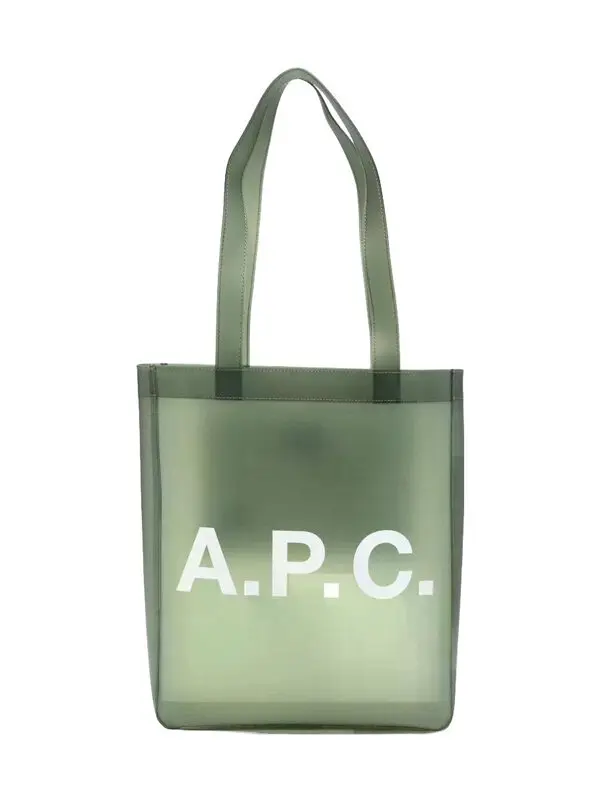 A.p.c. Logo Tote Bag - Green