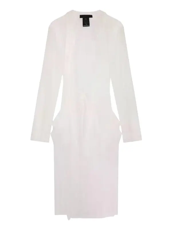 MARIA CALDERARA Tulle Coat - White