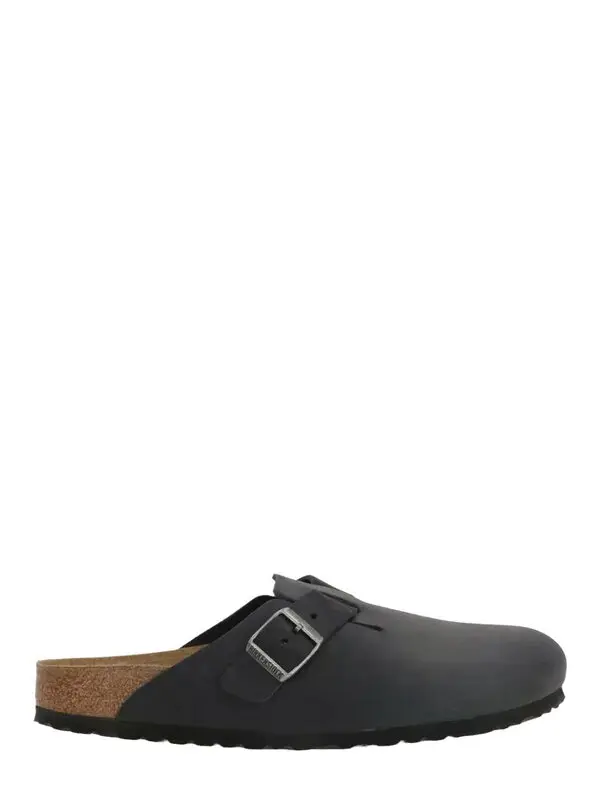 BIRKENSTOCK Buckled Mules - Black