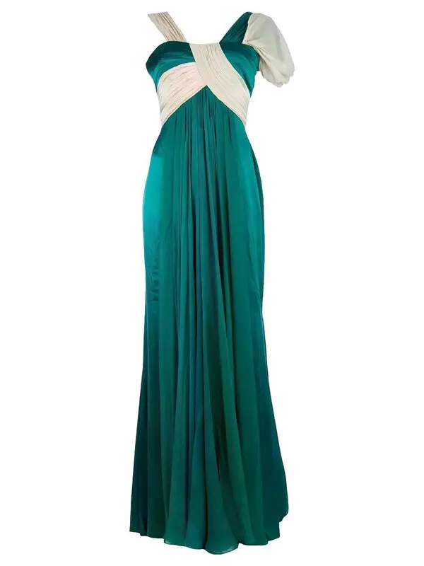 Zuhair Murad Silk Evening Dress - Green