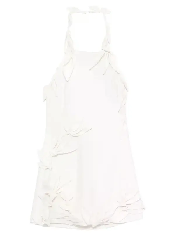 Cult Gaia Elliana Floral-appliqué Mini Dress - White