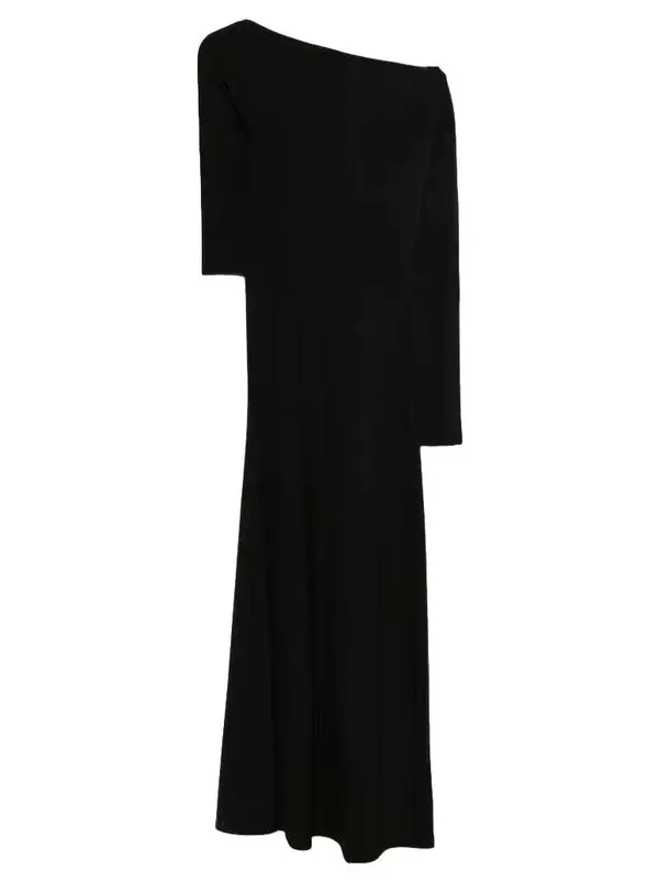 RÓHE Twisted Jersey Maxi Dress - Black