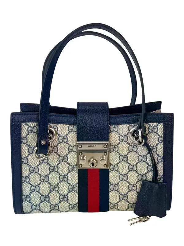 Gucci Supreme Dollar Padlock Tote Bag - Neutrals