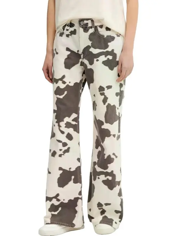 Abercrombie Animal-print Jeans - Neutrals