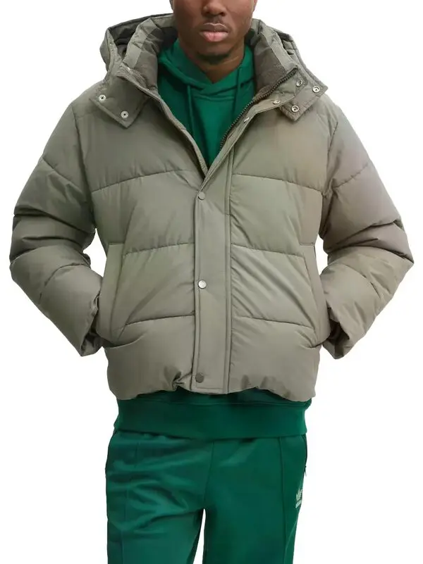Abercrombie Hooded Puffer Jacket - Grey