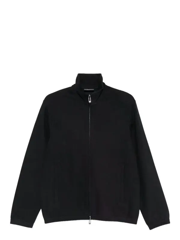 Emporio Armani Zip Pocket Sweater - Black