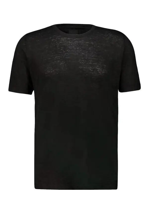 120% Lino Short-sleeve T-shirt - Black