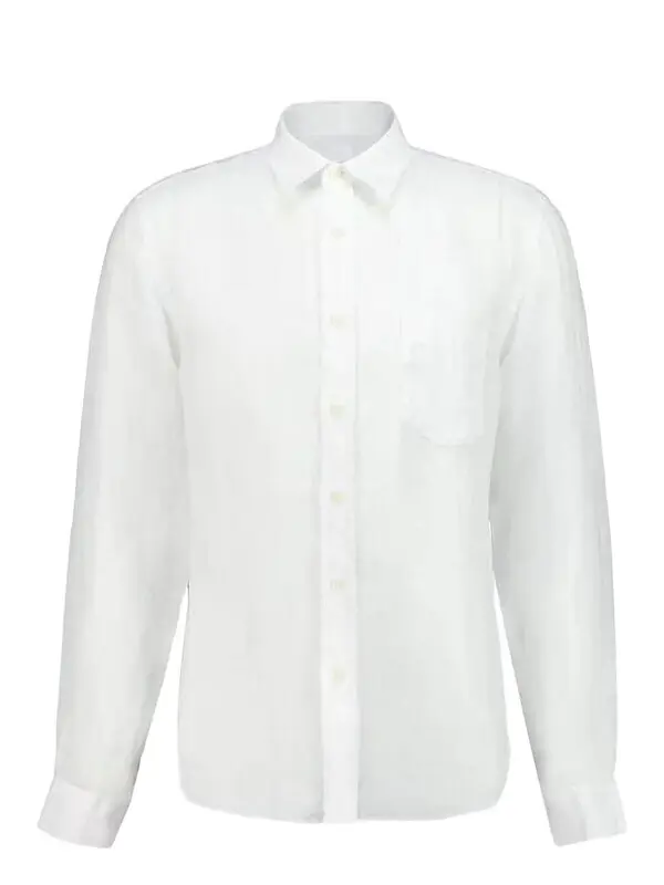 120% Lino Long-sleeve Regular Shirt - White