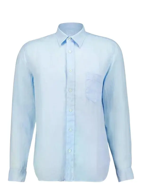 120% Lino Long-sleeve Shirt - Blue