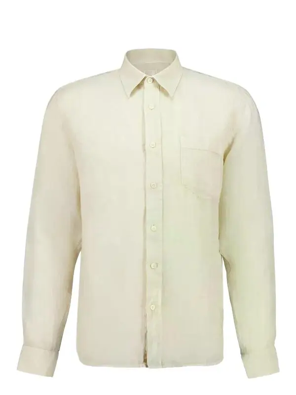 120% Lino Regular-fit Long-sleeve Shirt - Neutrals