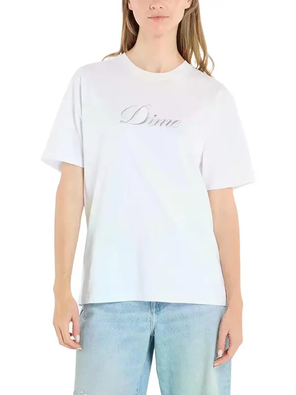 DIME Cursive Logo T-shirt - White