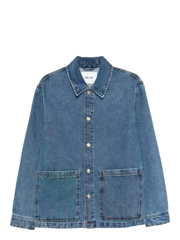 Nn07 Blaze 1882 Pocket Shirt - Blue