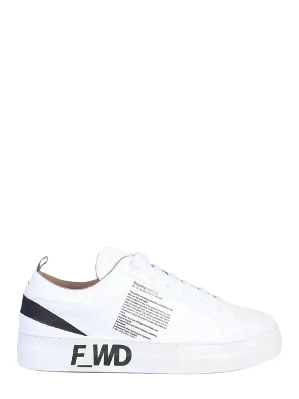 F_WD Text Print Sneakers - White