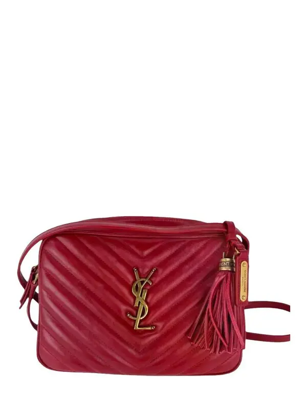 Saint Laurent Lou Camera Tassel-detail Cross-body Bag - Red