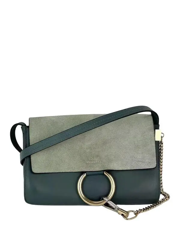 Chloé Faye Chain-strap Leather Cross Body Bag - Green