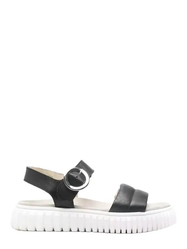 Gabor Buckle-strap Sandals - Black