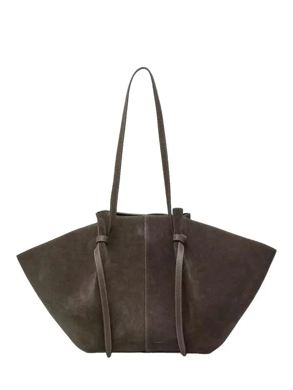 Yuzefi Mochi Suede Shoulder Bag - Brown