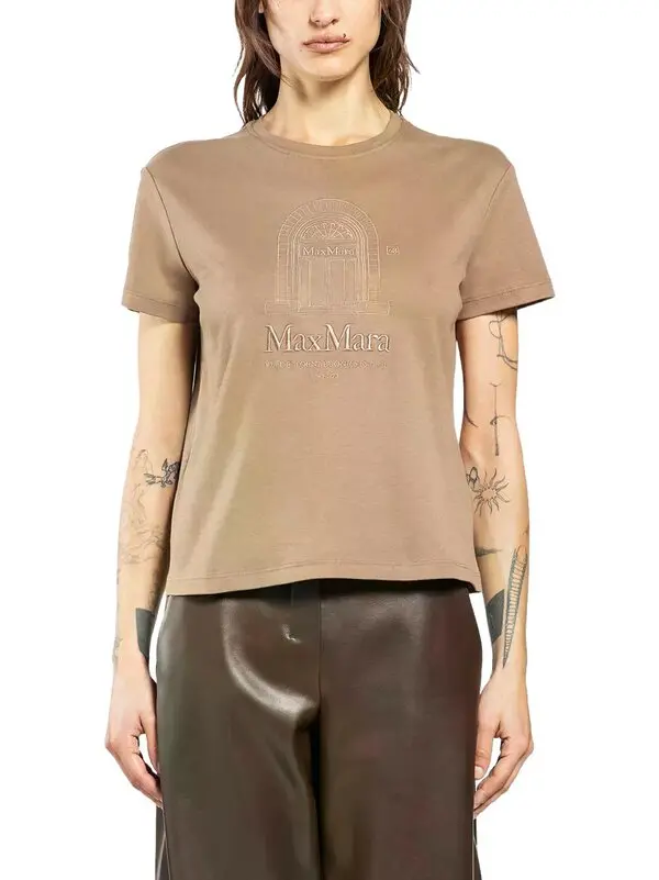 Max Mara Bella Graphic T-shirt - Brown