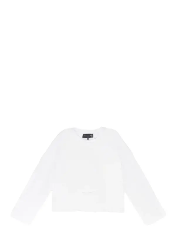 WHO DECIDES WAR BY EV BRAVADO Amalgamated Window Long-sleeves T-shirt - White