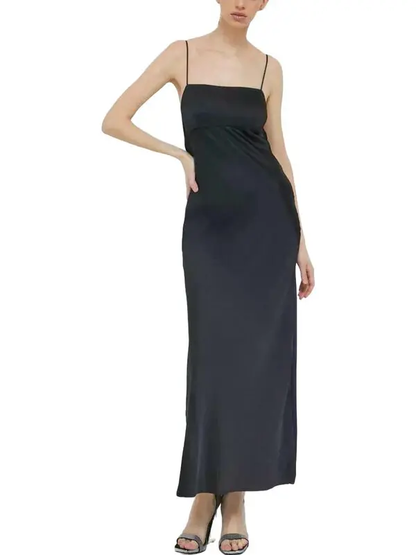 Abercrombie Open-back Maxi Dress - Black