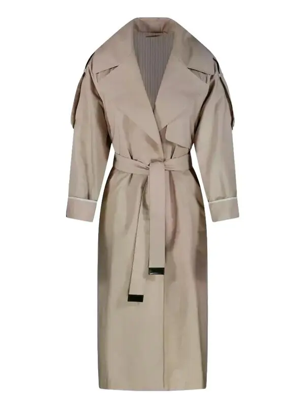 Max Mara Belted Trench Coat - Neutrals