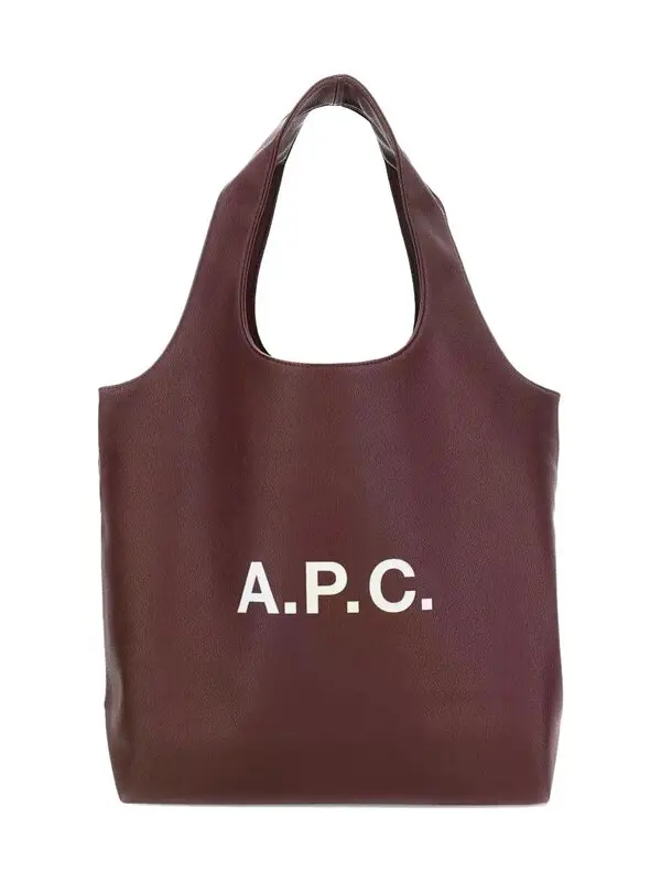 A.p.c. Logo-print Shoulder Bag - Brown