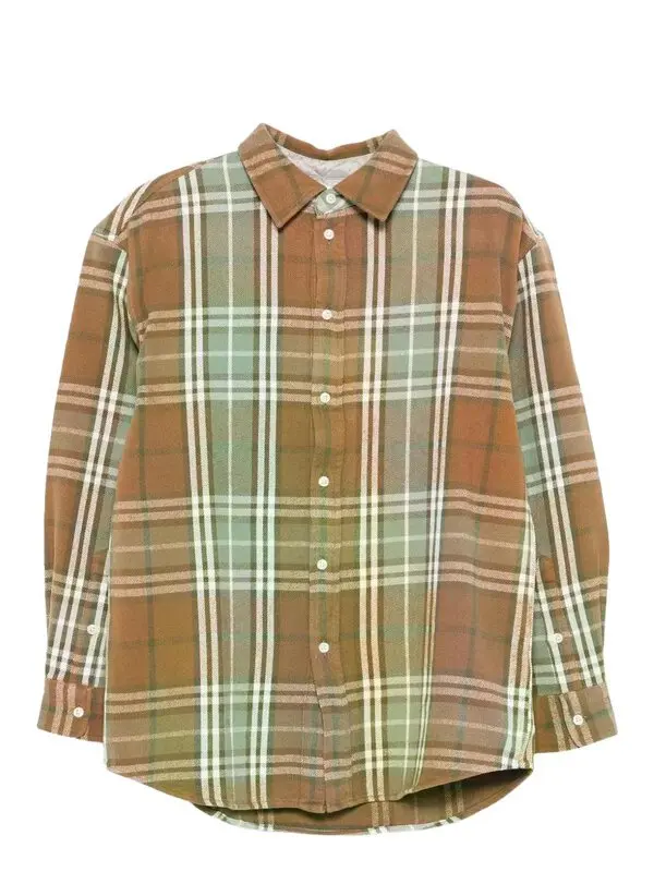 6397 Big Check Button-down Shirt - Brown