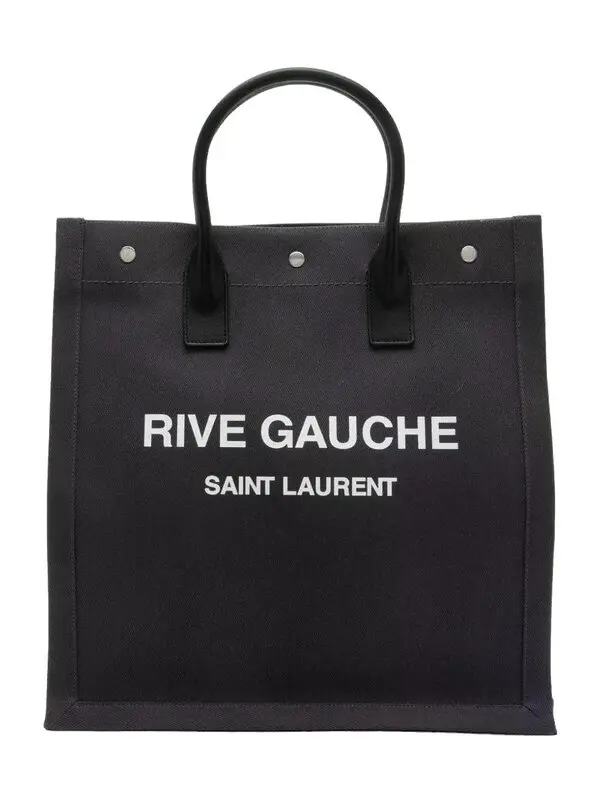 Saint Laurent Rive Gauche Calfskin Tote Bag - Black