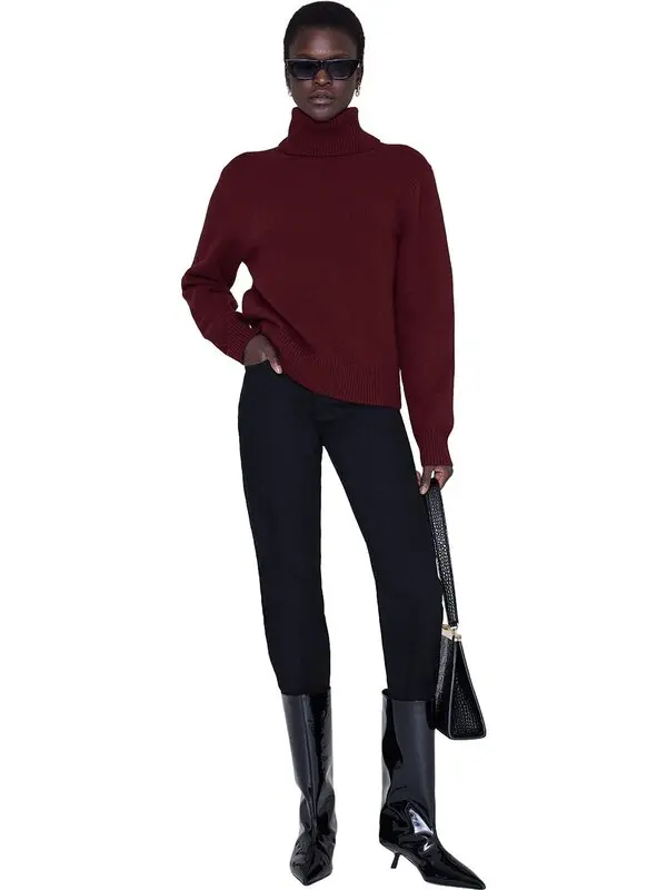 ANINE BING Idra Sweater - Cabernet