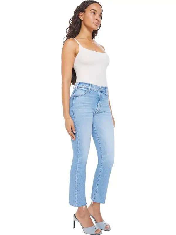 MOTHER The Lil' Hustler Ankle Fray Sow Surreal Jeans - Blue
