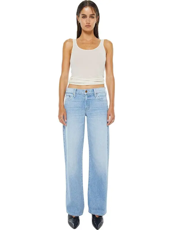 MOTHER Snacks! The Popsicle Sneak Munchies Jeans - Light Blue