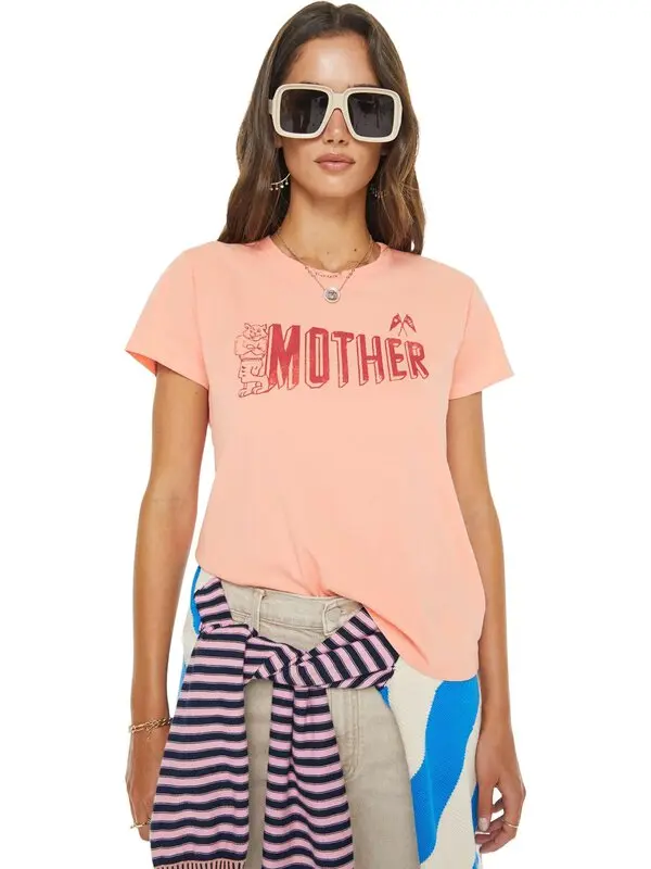 MOTHER The Boxy Goodie Cat T-shirt - Red