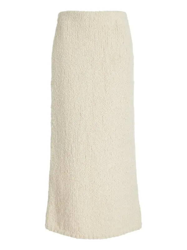 Gabriela Hearst Milne Knit Maxi Skirt - Ivory